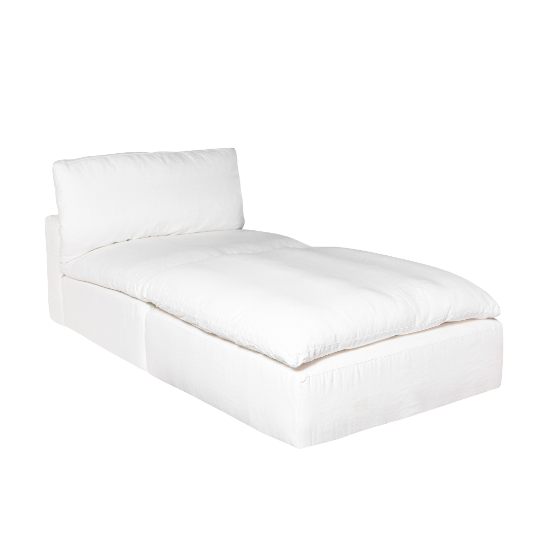 MODULAR SOFA IN WHITE COTTON – MonteoConcept